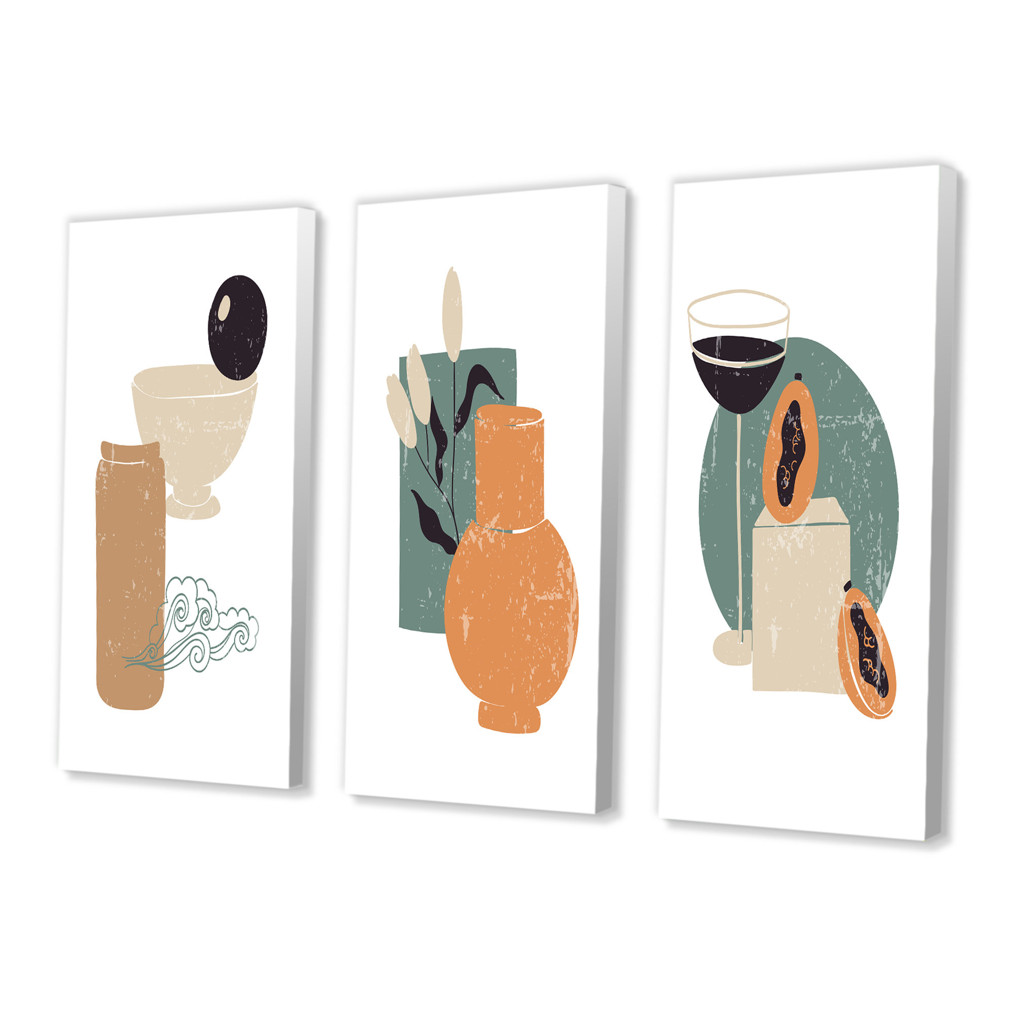 Corrigan Studio® Minimalistic Still Life In Retro Colors I ...
