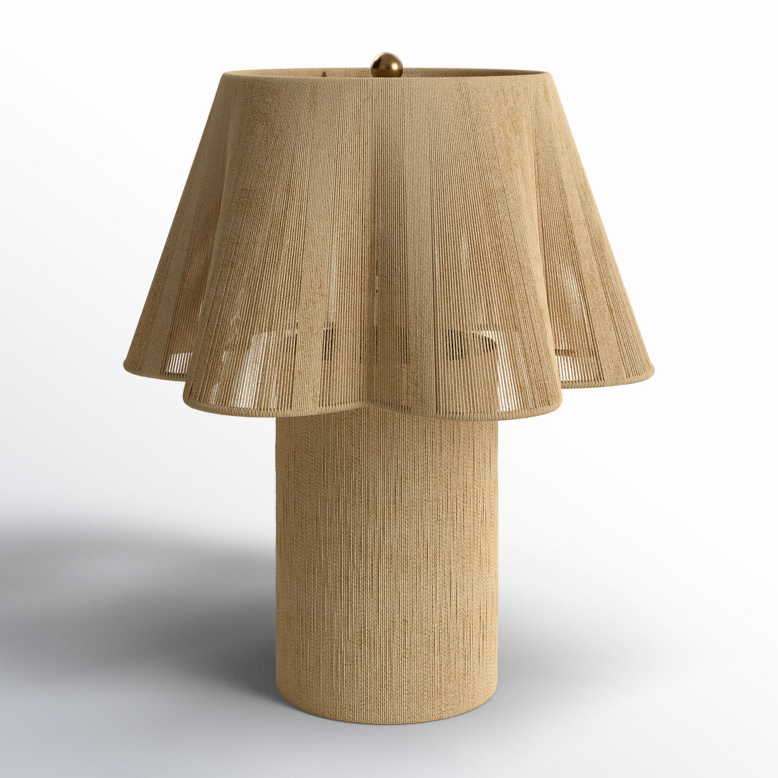 Bay Isle Home™ Corrine Jute and Cotton Table Lamp & Reviews | Wayfair