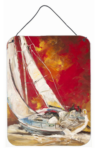 Caroline's Treasures Sailboat by Jean McKee Painting Print Plaque ...