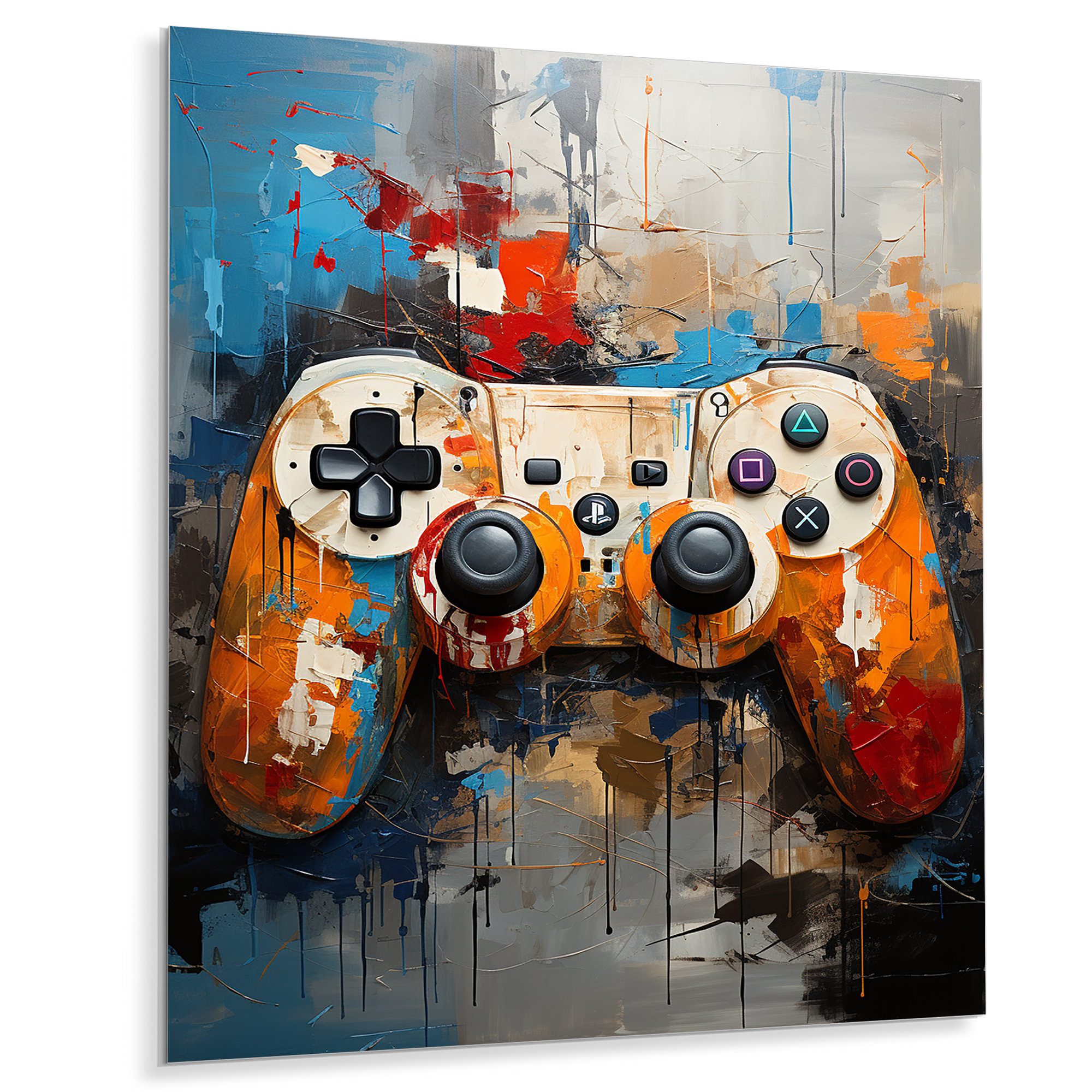 Grovelane Colorful Video Game Gameplay Harmony - Video Games Metal Wall ...