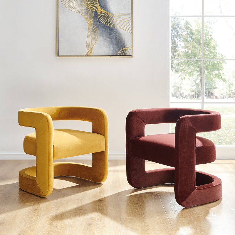 Wade Logan® Boback 27.5'' Wide Barrel Chair | Wayfair