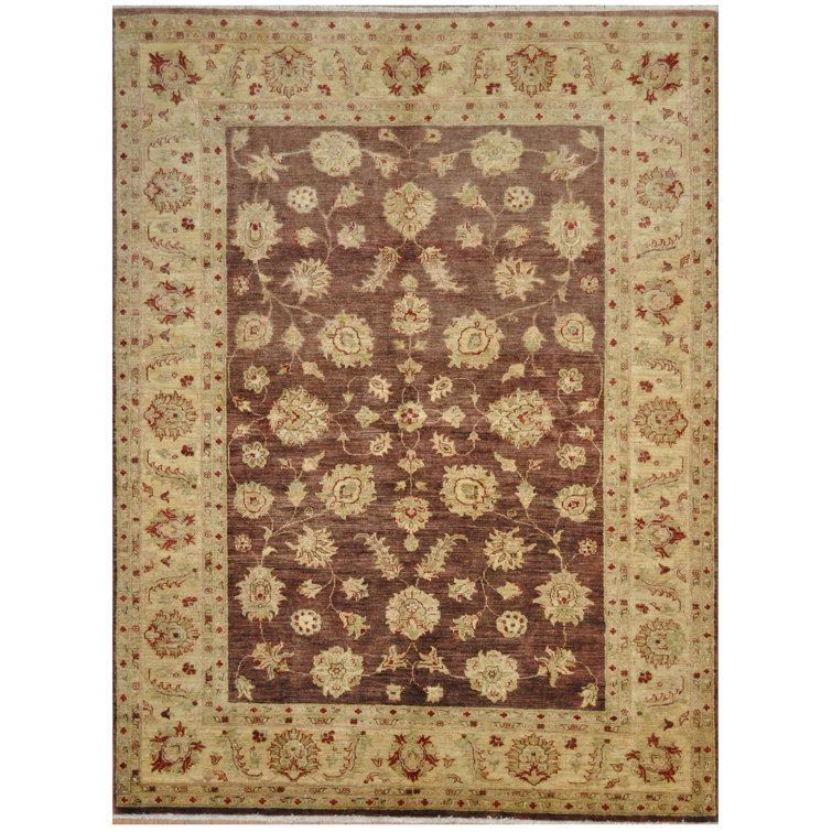 One Allium Way® Hand Knotted Wool Floral Rug | Wayfair