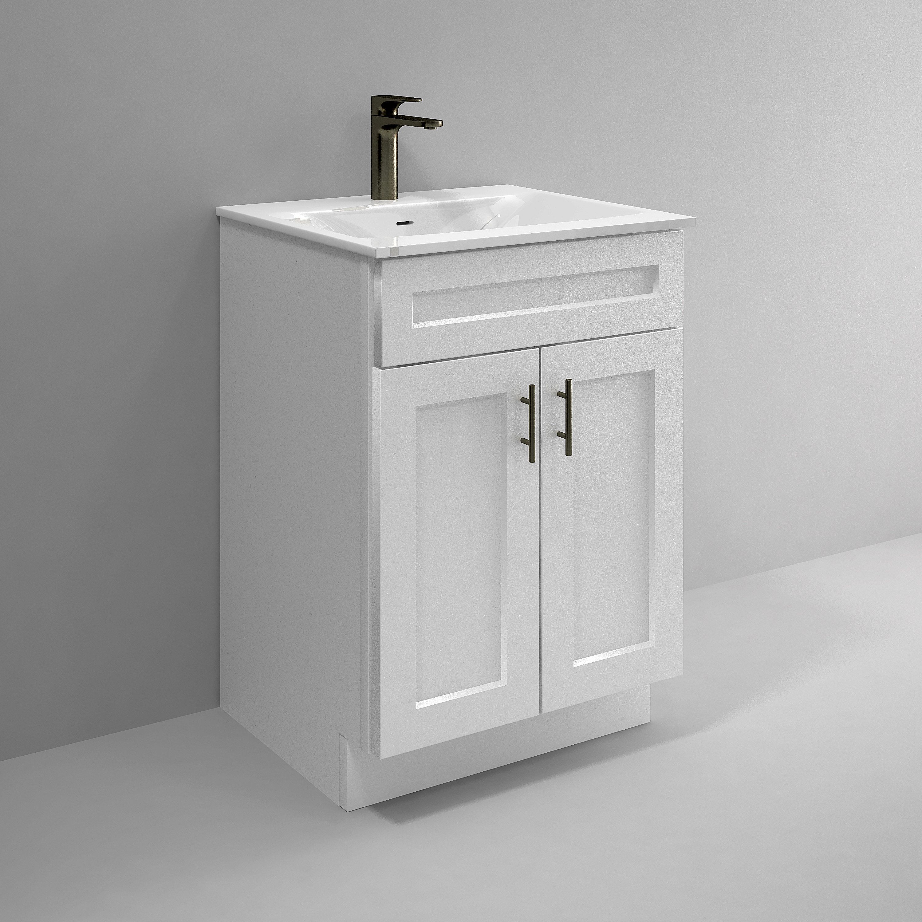 Vanity Atelier 24 Single Bathroom Vanity Sink Base Cabinet In White