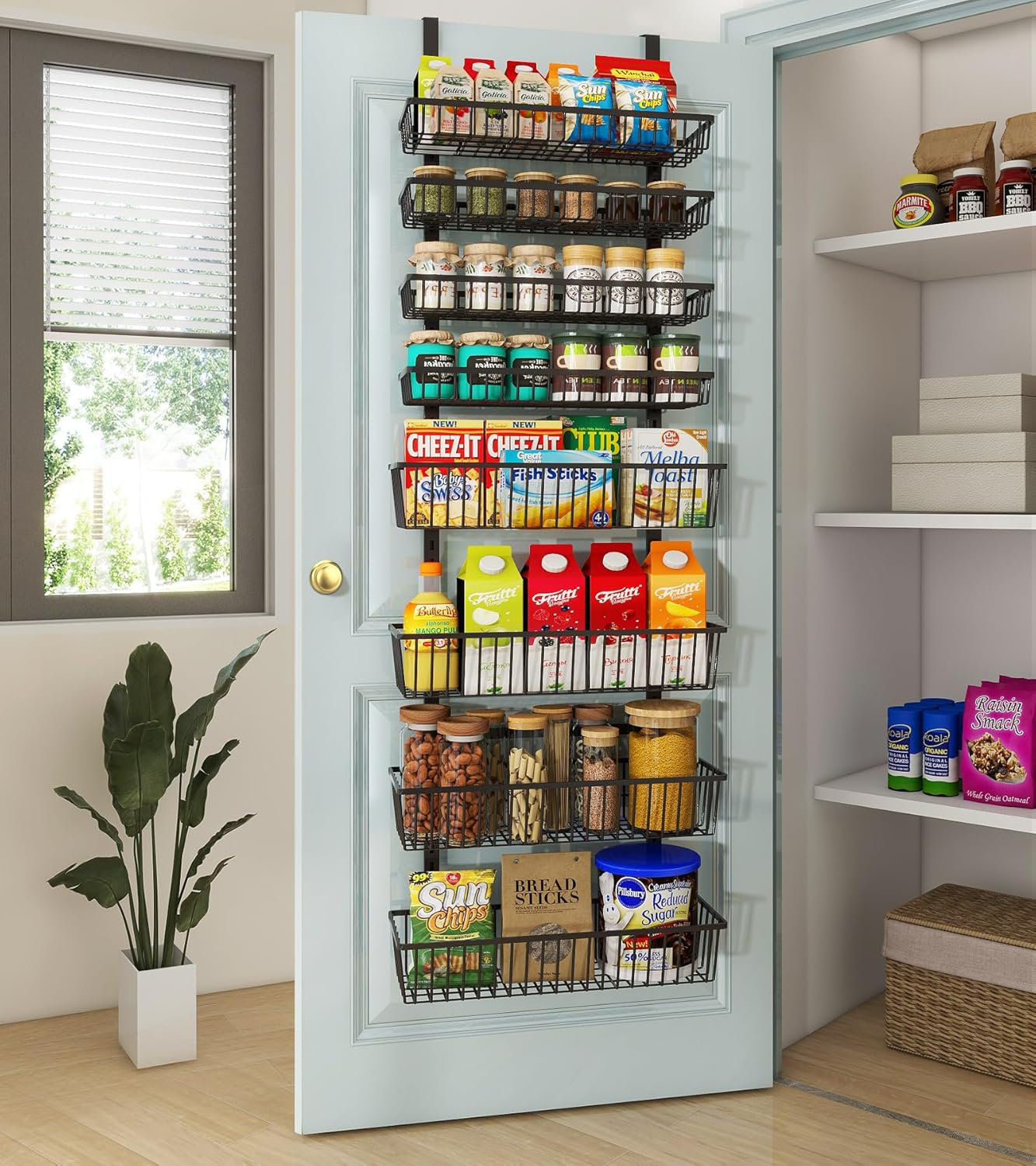 Prep & Savour 8-Tier Deep Baskets Hanging Heavy-Duty Metal | Wayfair