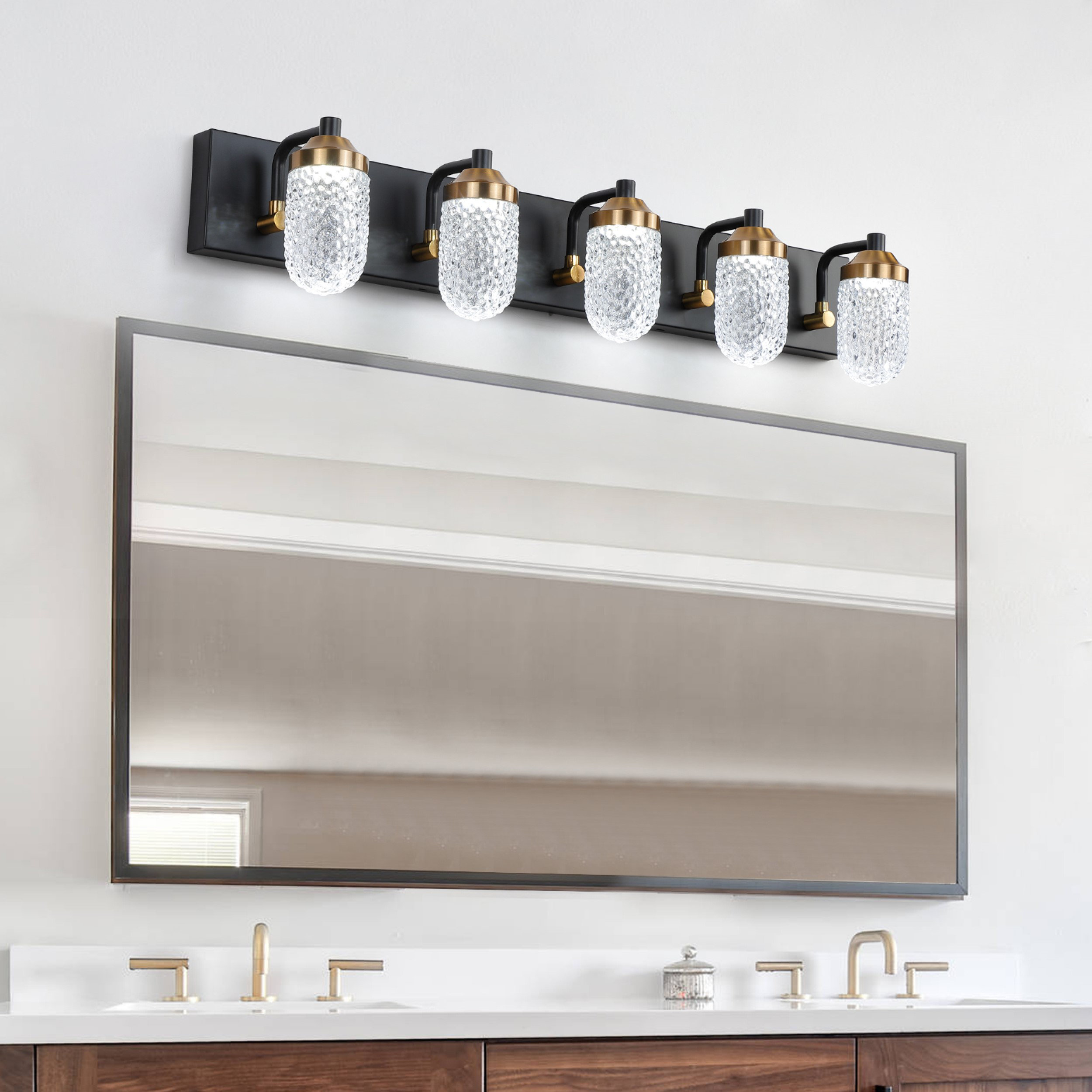 Mercer41 Nehemiyah 5 - Light LED Vanity Light | Wayfair