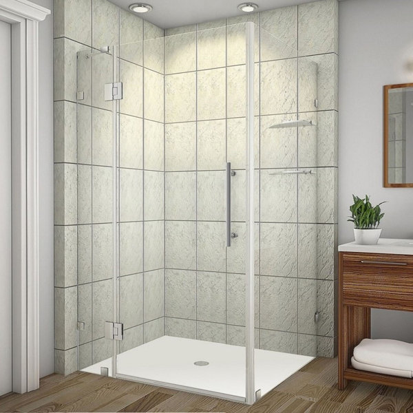 Aston Avalux GS 50 in. W x 34 in. D x 72 in. H Frameless Shower ...