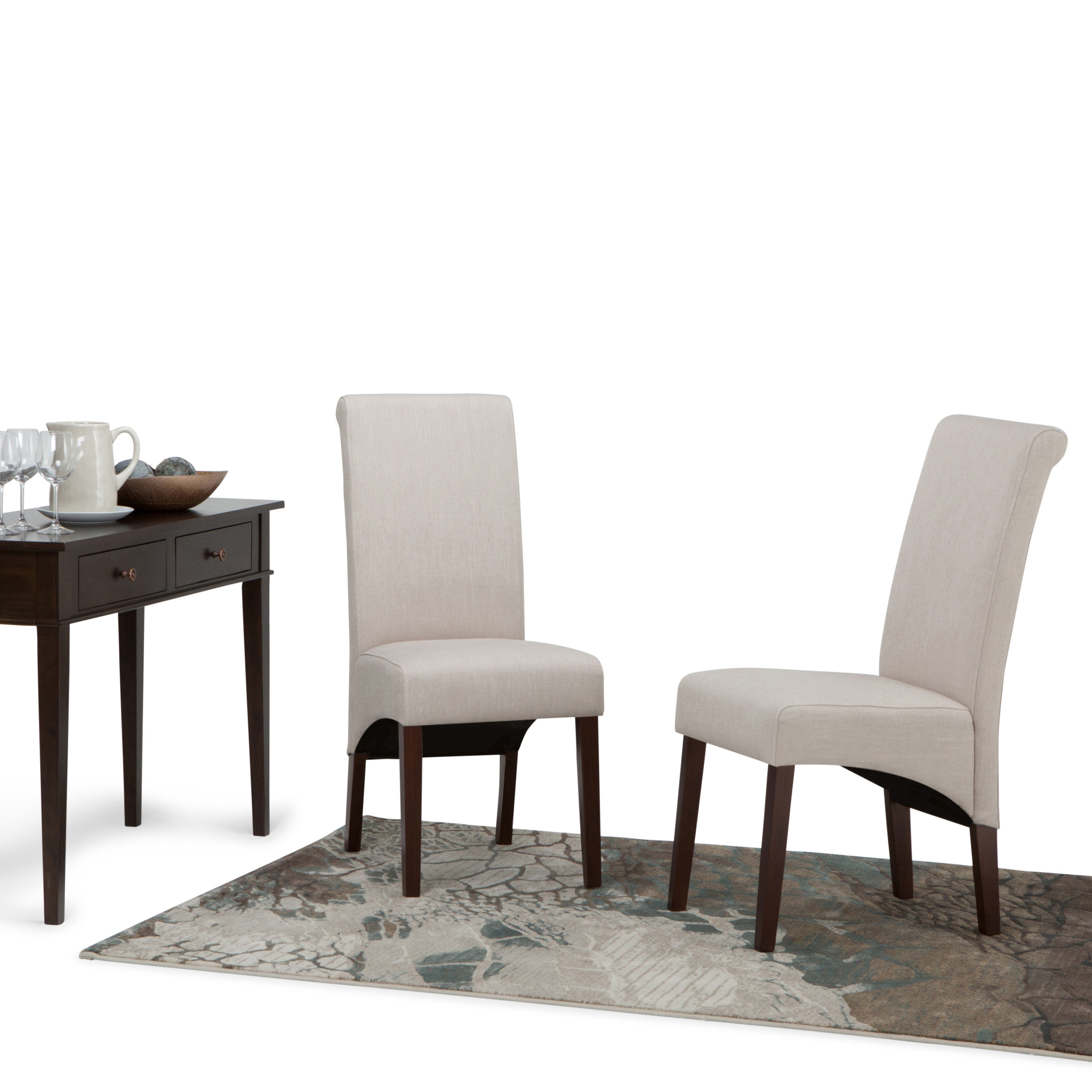 Simpli Home Avalon Deluxe Parson Dining Chair (Set of 2) | Wayfair