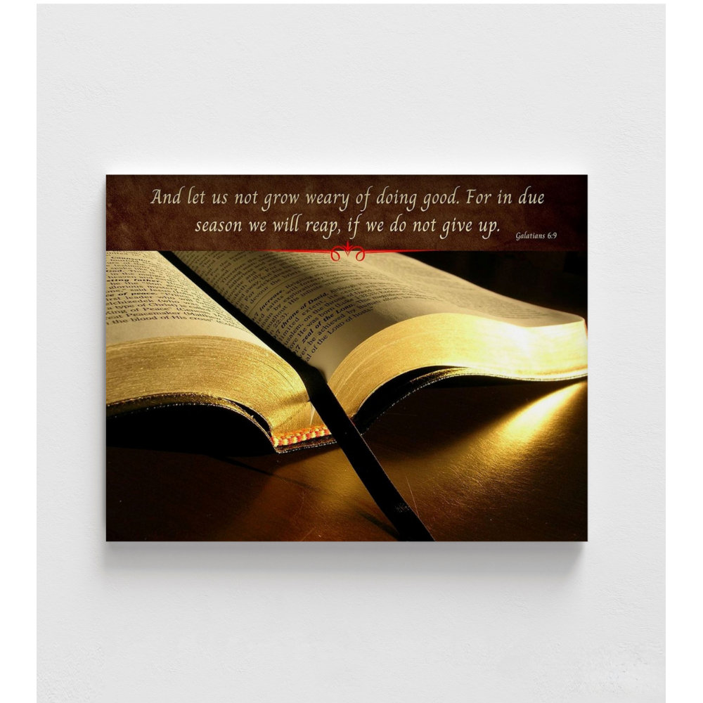 WeFrameArt Galatians 6:9 Print, Framed Bible Verse Quote Poster ...