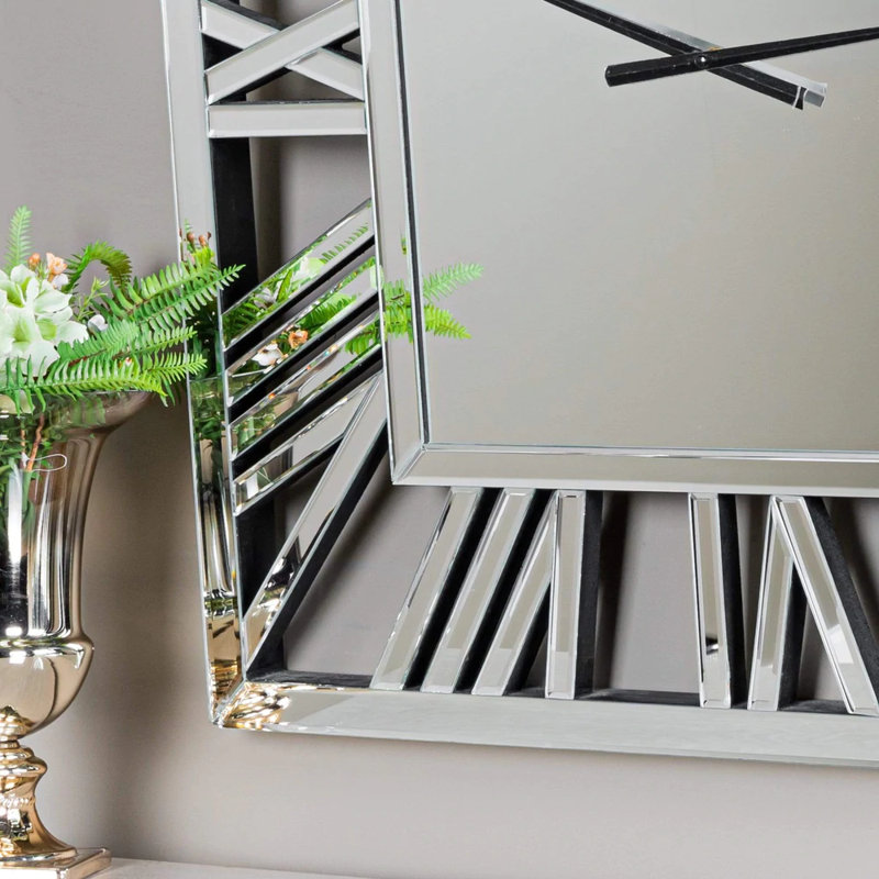 Ivy Bronx Cevion Glass Wall Clock | Wayfair