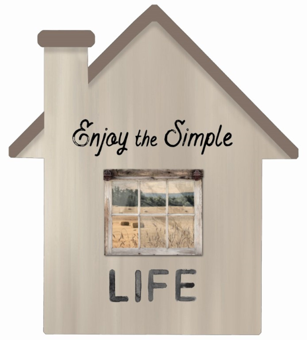 Gracie Oaks Enjoy the Simple Life - Unframed Textual Art Print on Wood ...