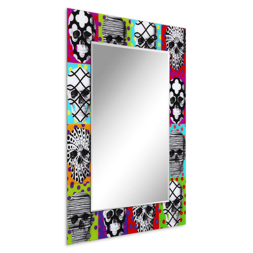 Wrought Studio Biddle Skulls Accent Mirror | Wayfair
