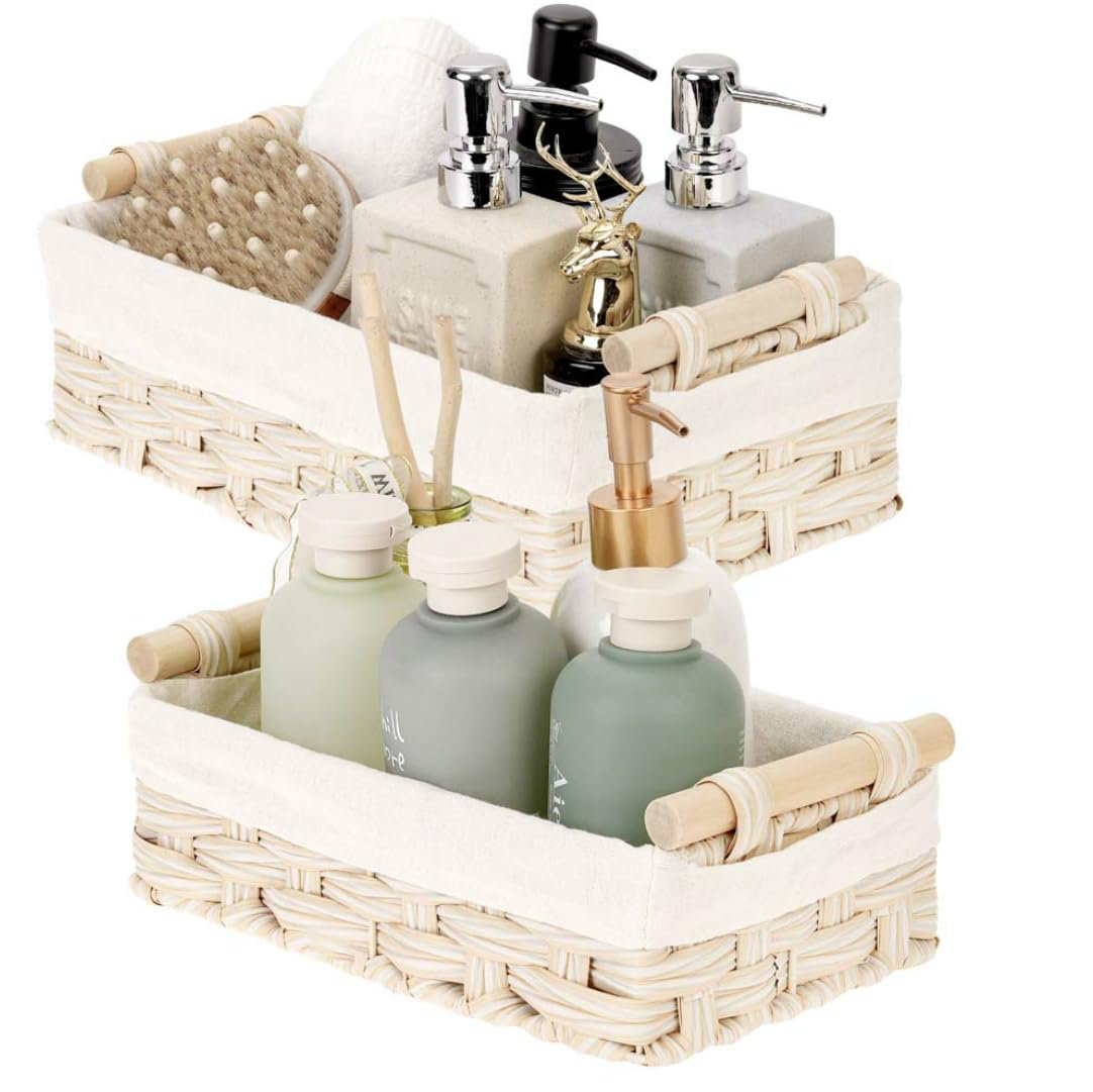 Rosecliff Heights Wicker Baskets, Decorative Storage Baskets With ...