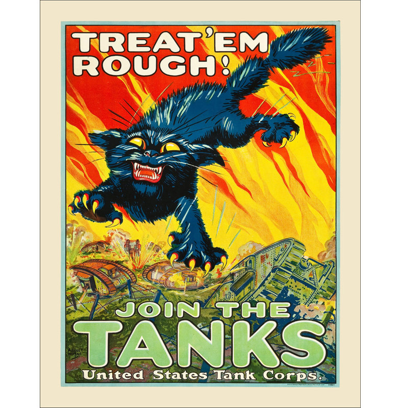 Trinx Treat em Rough - Join the Tanks, 1917 | Wayfair