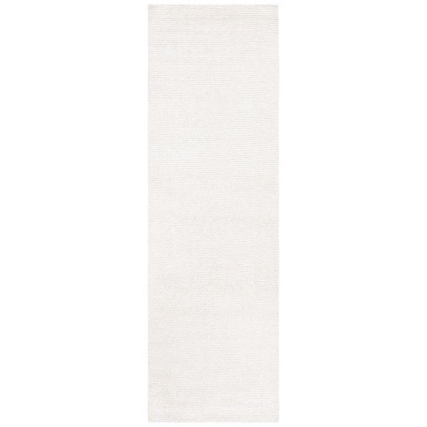 Ebern Designs Anastasi Hand Knotted Viscose/Wool/Cotton Solid Color Rug ...