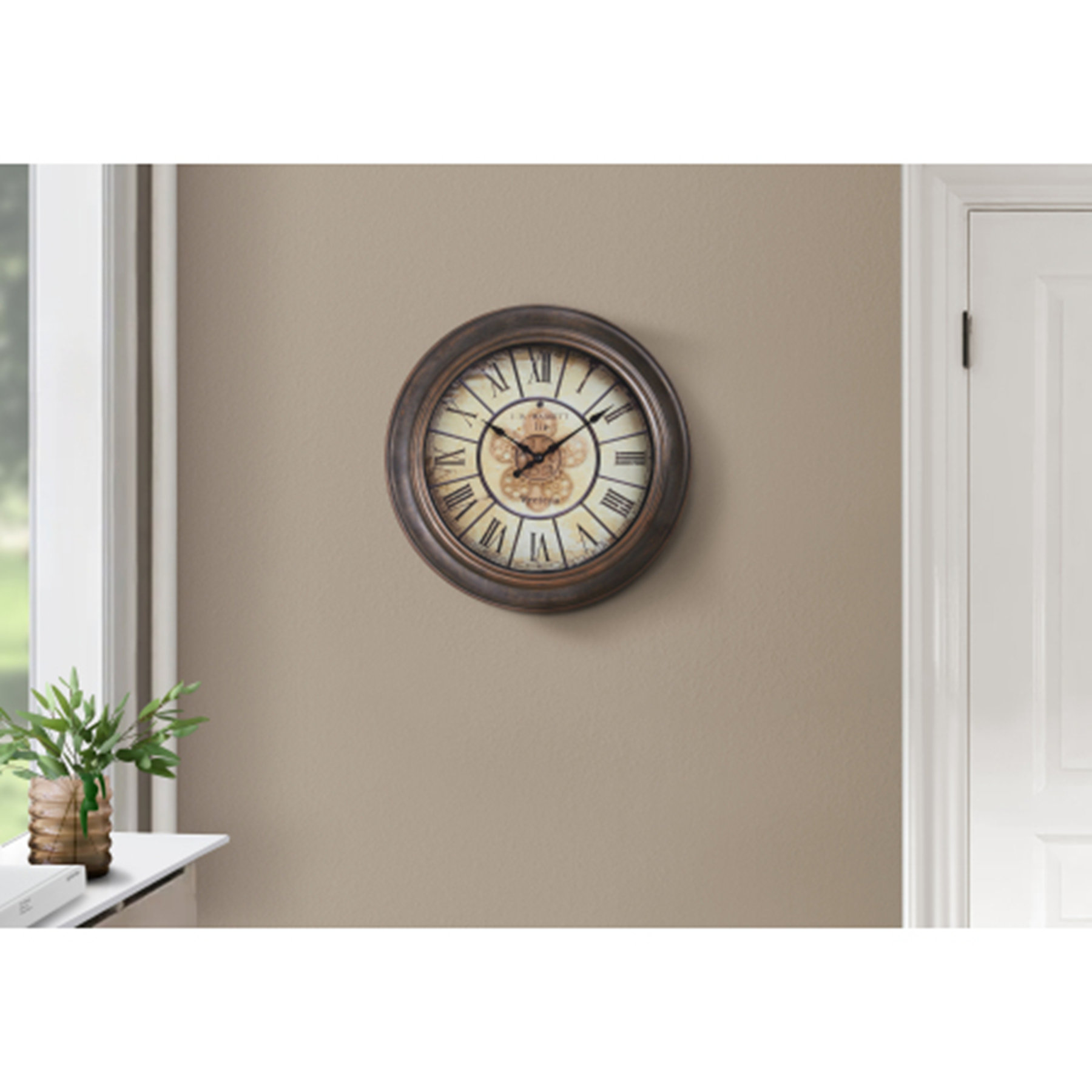 Fleur De Lis Living Round Clocks, Wall Clock, Transitional | Wayfair