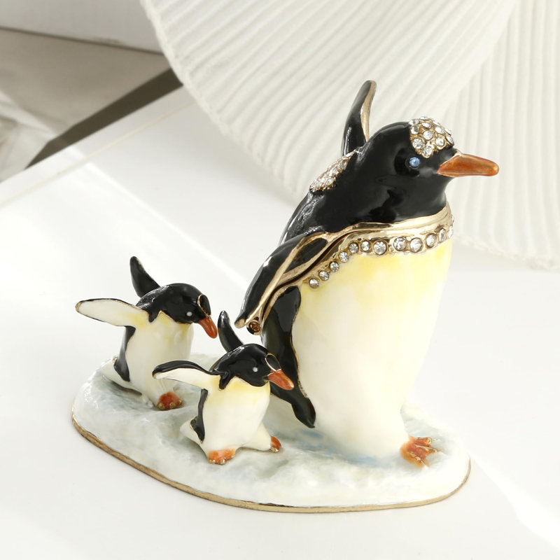 Beachcrest Home™ Unique Penguin Collectible Figurine | Wayfair