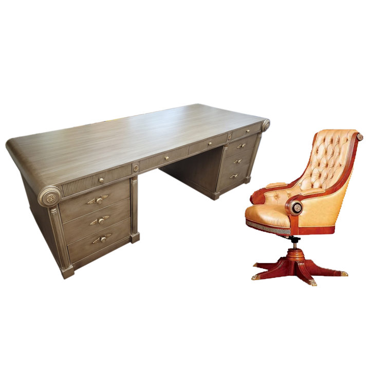 InfinityFurnitureImport Infinity Executive Desk and Chair Set | Wayfair