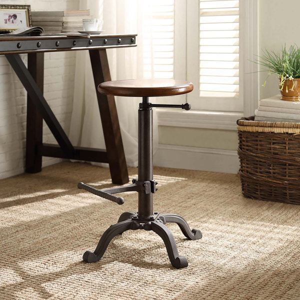 Trent Austin Design® Pitzer Swivel Adjustable Height Counter Stool with ...