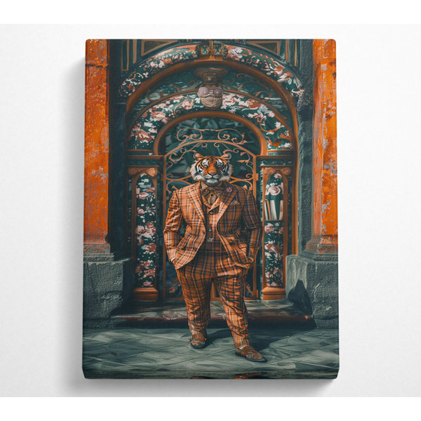ClassicLiving Posh Tiger - No Frame Print on Canvas | Wayfair.co.uk