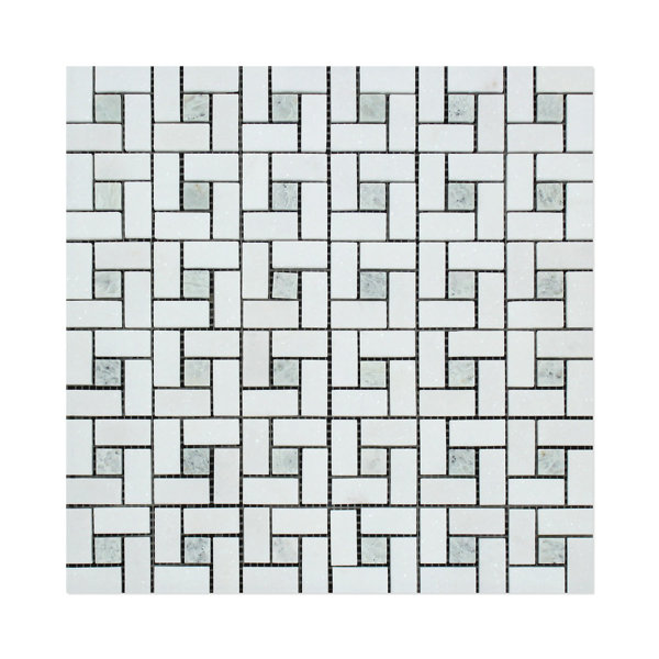Stone & Tile Shoppe, Inc. Marble Pinwheel Mosaic Wall & Floor Tile ...