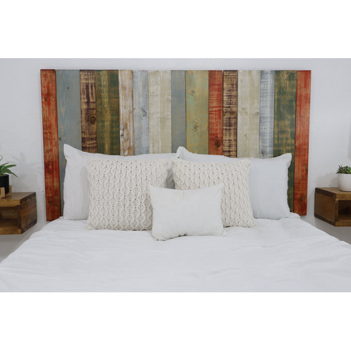 Dakota Fields Knobel Solid Wood Panel Headboard Mounts on Wall | Wayfair