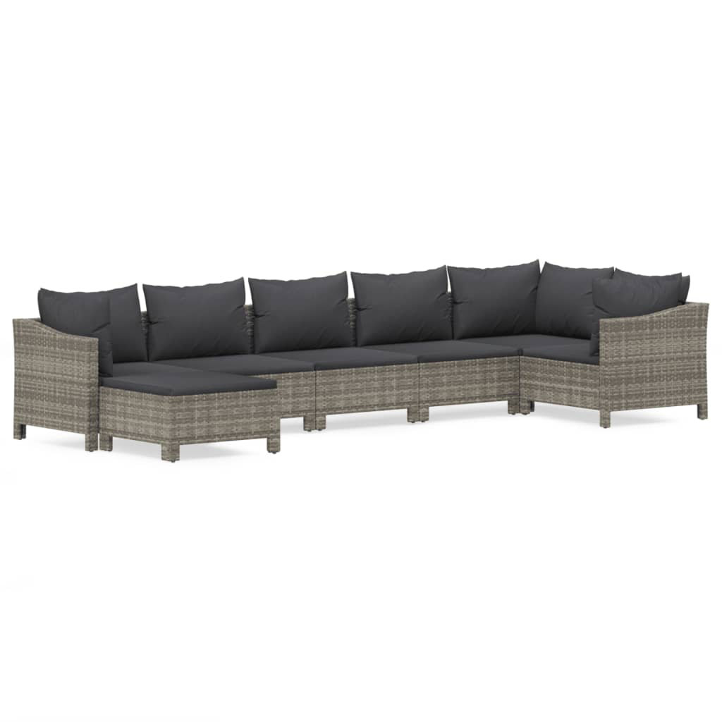 Ebern Designs Lomar Rattan Wicker 7 - Person Seating Group with ...