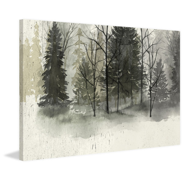 Millwood Pines " Textured Treeline I " Painting Print on Canvas ...
