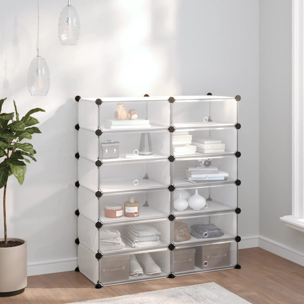 Rebrilliant Brayden Studio® Shoe Rack Transparent 37.2"X14.4"X41.7" PP ...