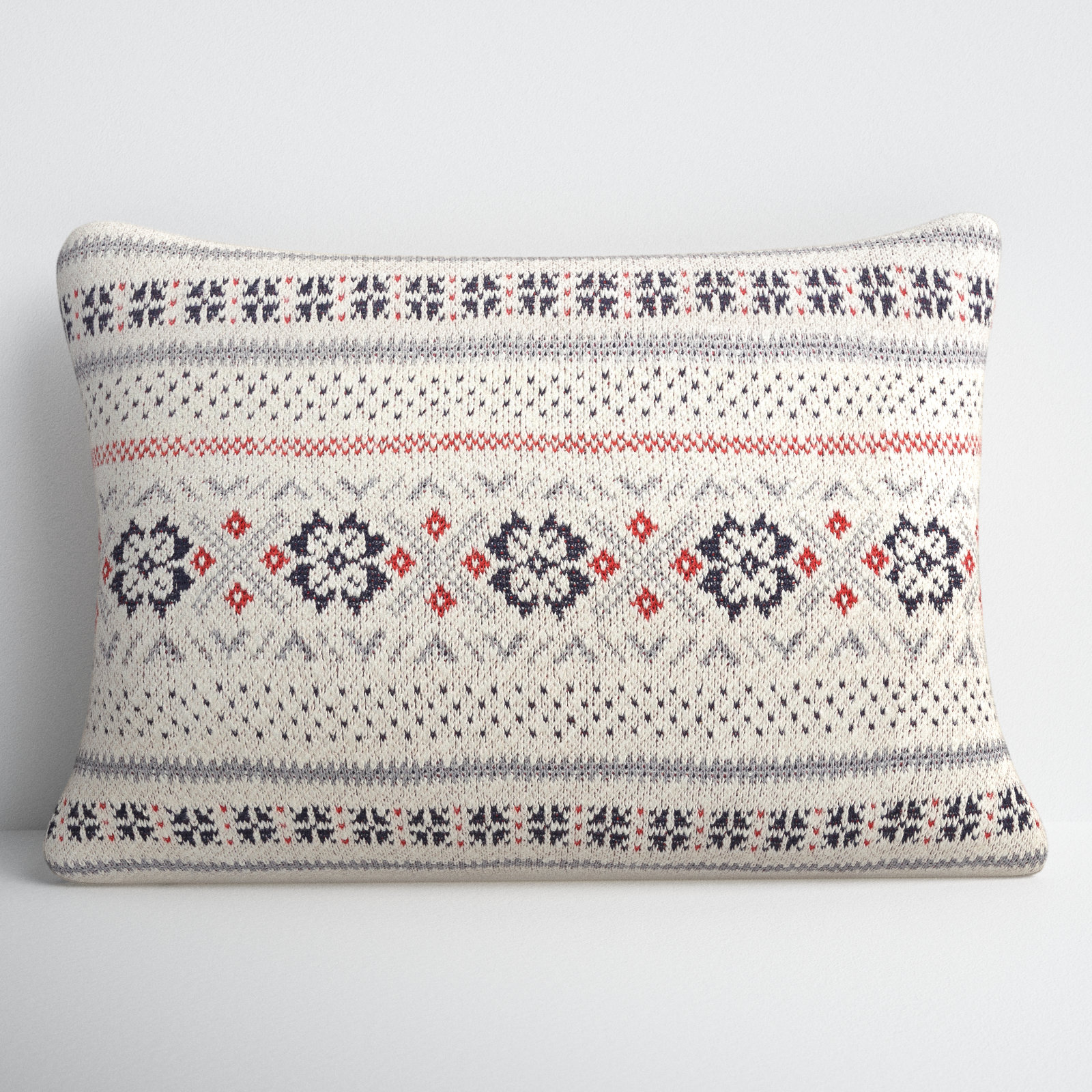 Birch Lane™ Alura Cotton Blend Lumbar Rectangular Pillow Cover & Insert ...