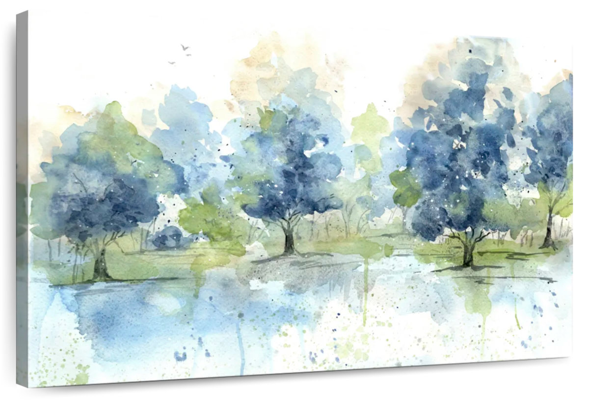 Wade Logan® Avery Washy Blue Landscape - Wayfair Canada