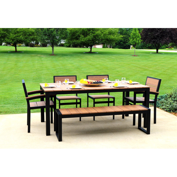 Sand & Stable Reginald Outdoor Dining Table & Reviews | Wayfair