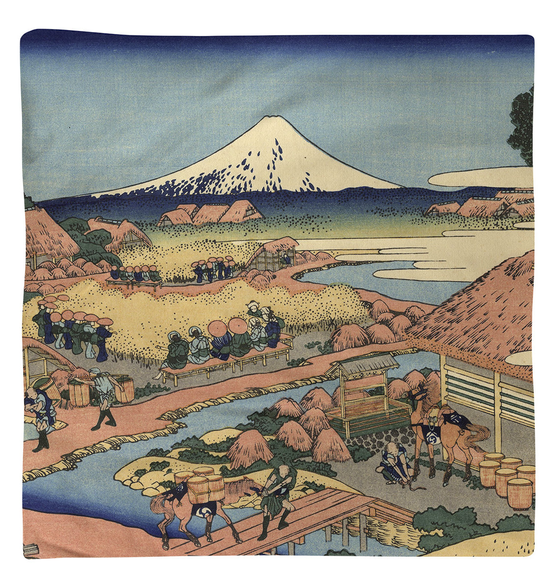 East Urban Home Katsushika Hokusai the Tea Plantation of Katakura 10 ...