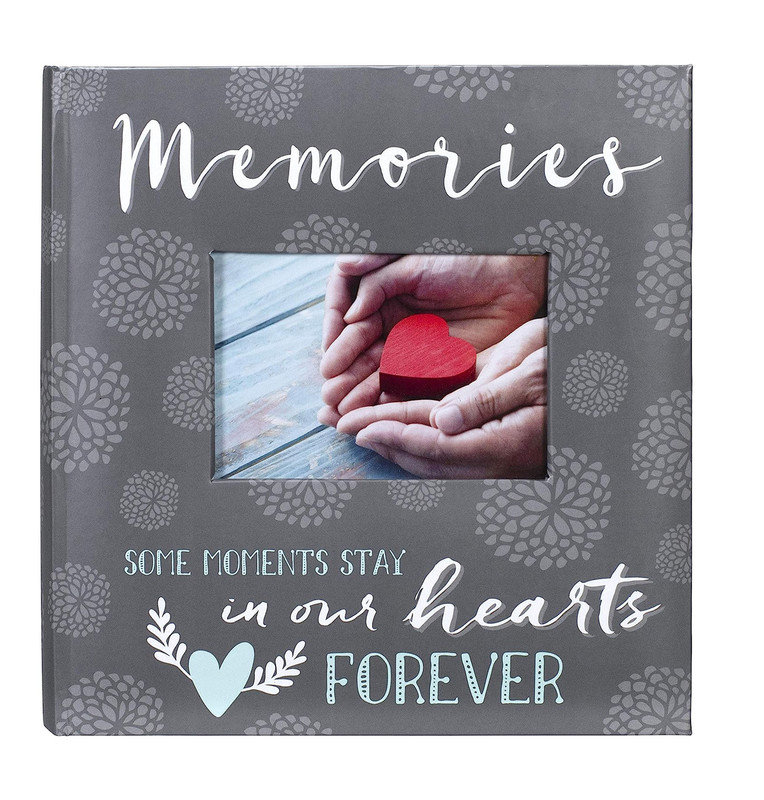 Wonpex Memories Sentiment Book Bound Gray Printed Paper Photo Album ...