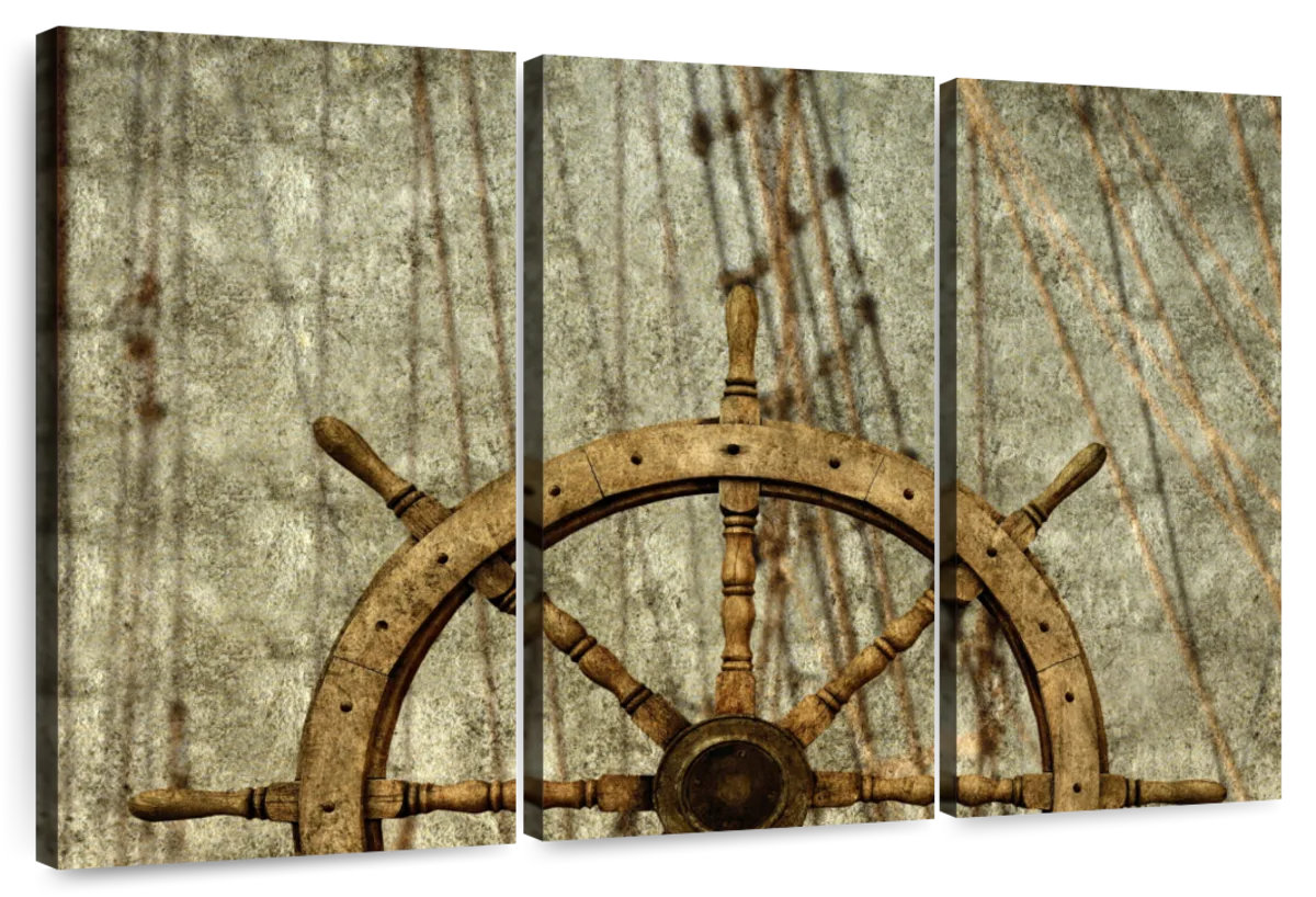Breakwater Bay Aletra Old Ship Wheel | Wayfair