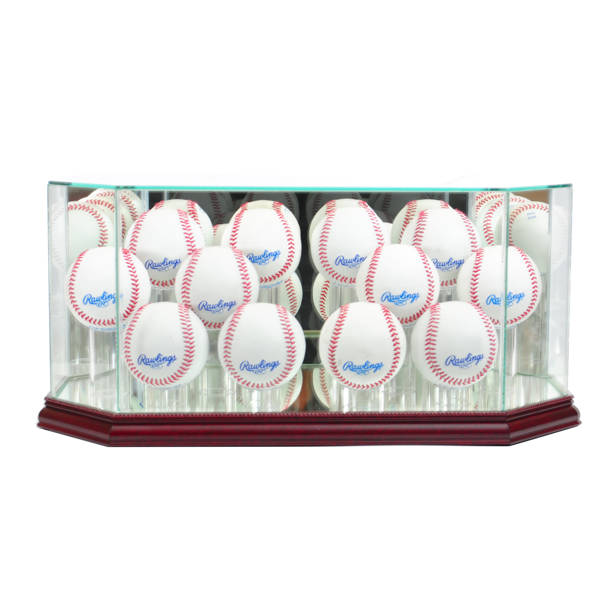 Perfect Cases And Frames 17'' W 4'' D Baseball Glass Ball/Puck Case ...