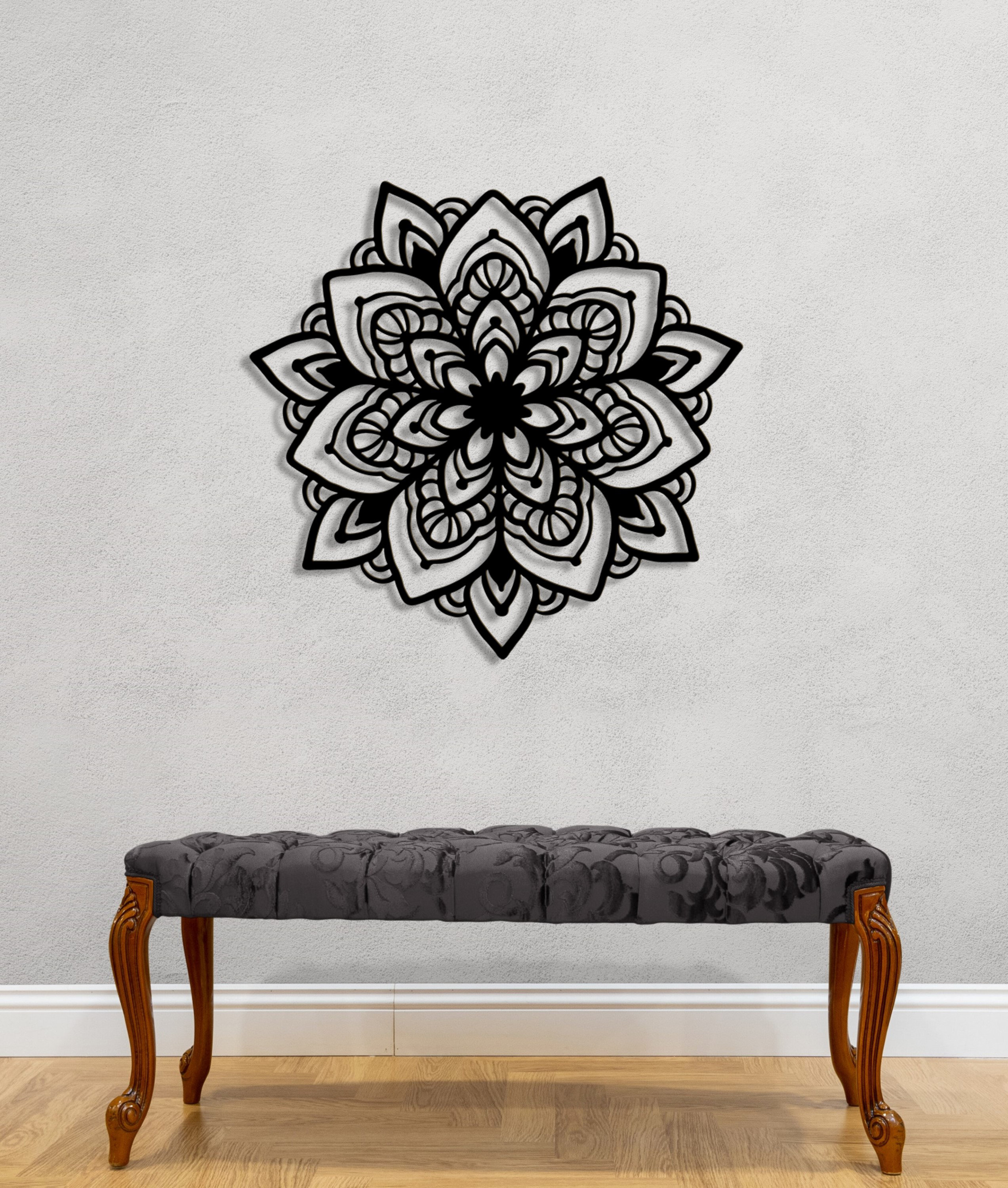 Bungalow Rose Metal Mandala Abstract Wall Hanging Décor, Creative ...