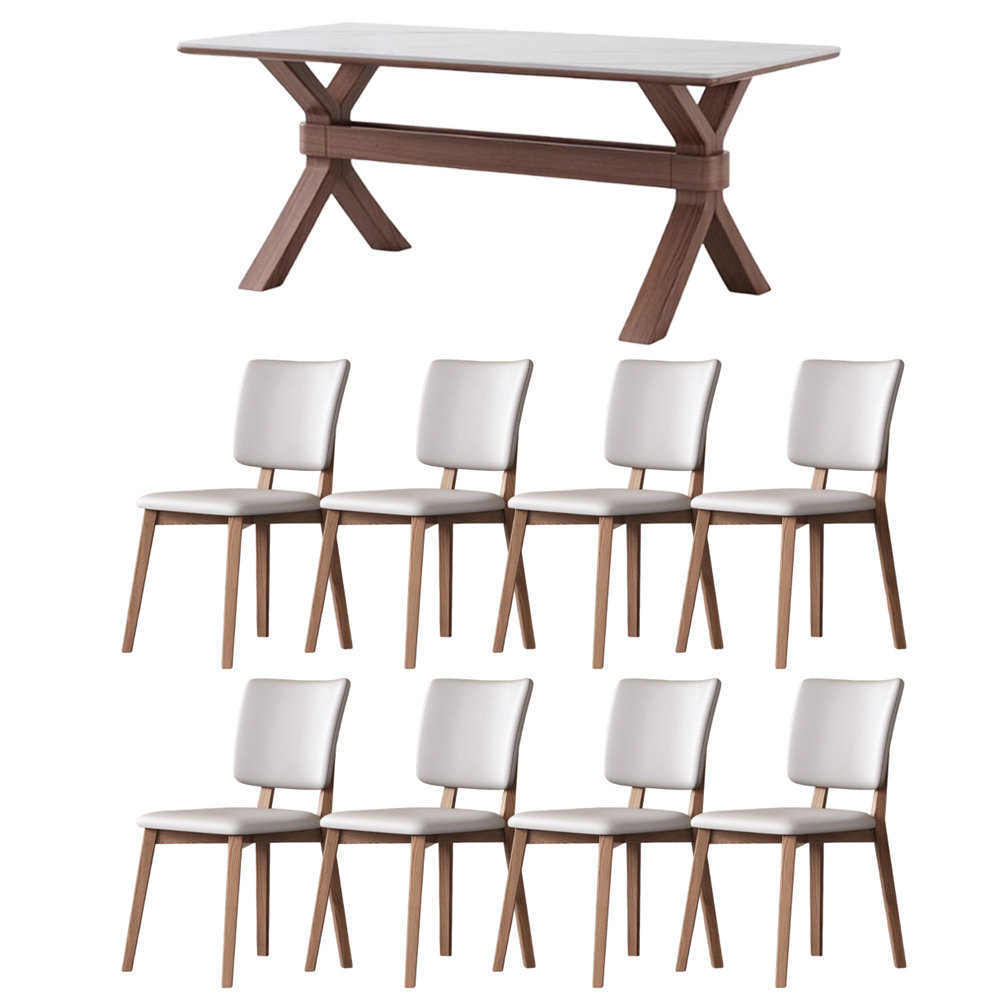 RESROS Modern Creative Storage Rock Slab Dining Table Set - Wayfair Canada