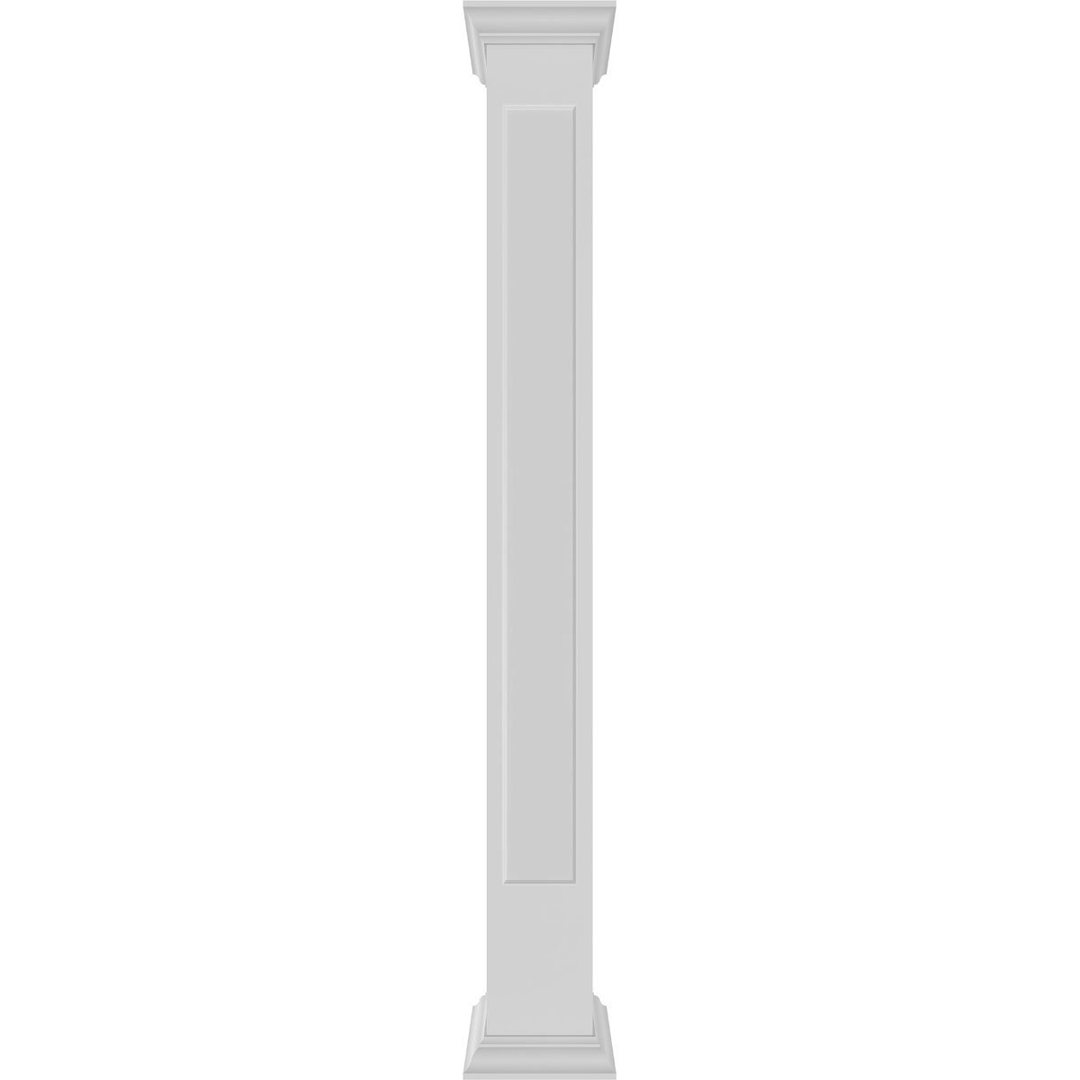 Ekena Millwork Craftsman Classic Square Non-Tapered, Recessed Panel PVC ...