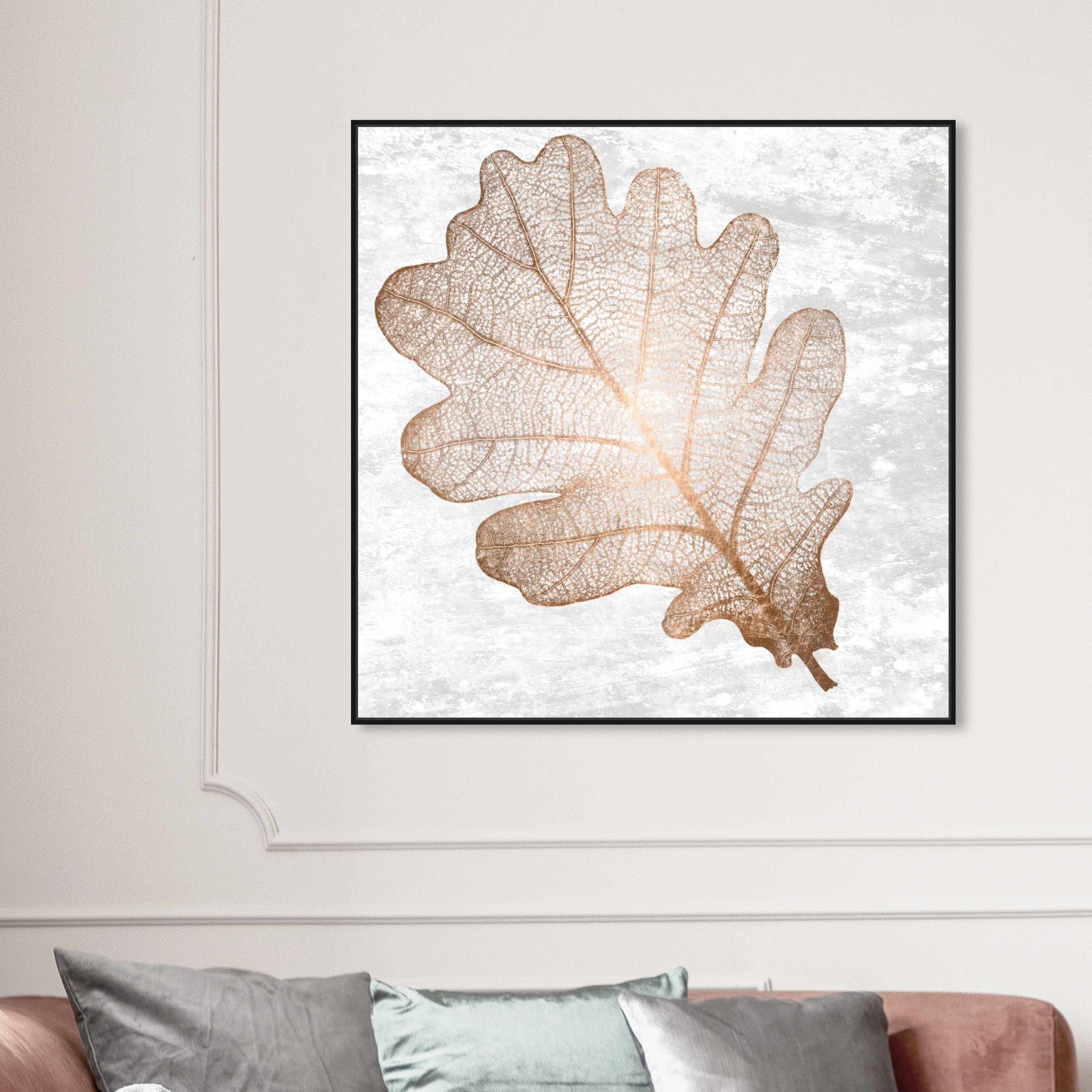 Oliver Gal Prints "Oak Copper Leaf", Vintage Oak Tree Modern Bronze ...