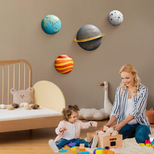 Isabelle & Max™ Planet Statue Space Decor: 4Pcs Solar System Sculpture ...