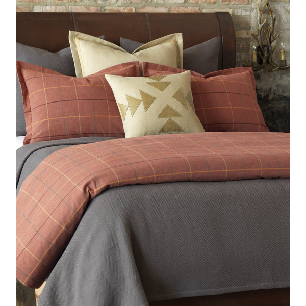 Eastern Accents Chalet Farmhouse / Country Cotton Blend Plaid Duvet ...