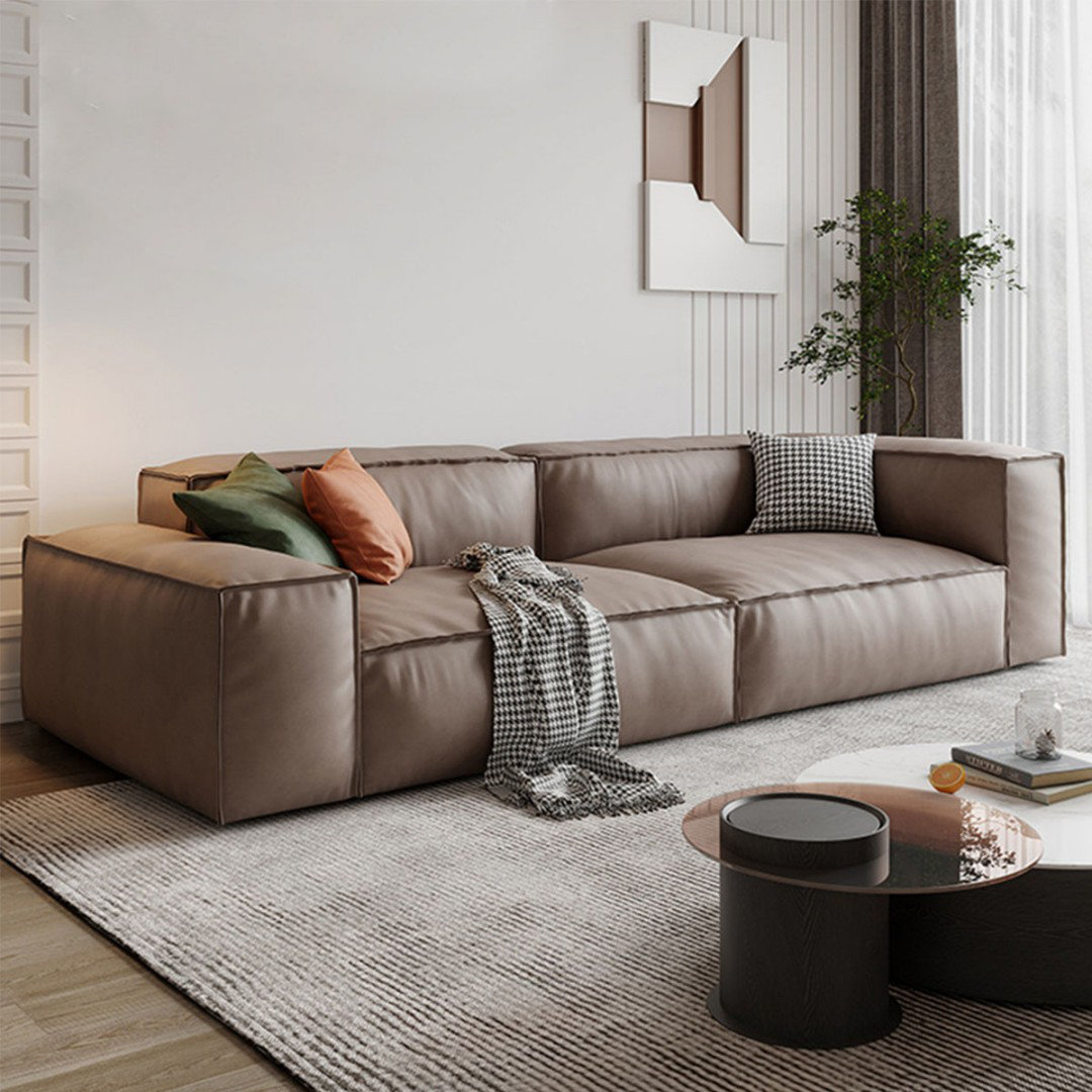 Upstyled Clothing Brown 100% Polyester Modular Sofa cushion couch | Wayfair