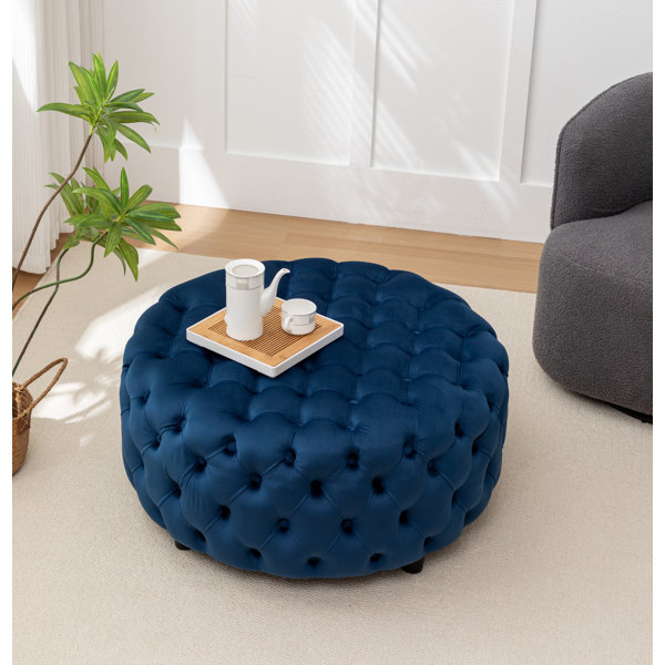 Etta Avenue™ Ameer Velvet Ottoman & Reviews - Wayfair Canada
