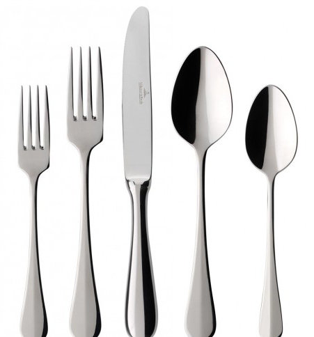 Villeroy & Boch Coupole 40 Piece Stainless Steel Flatware Set, Service ...