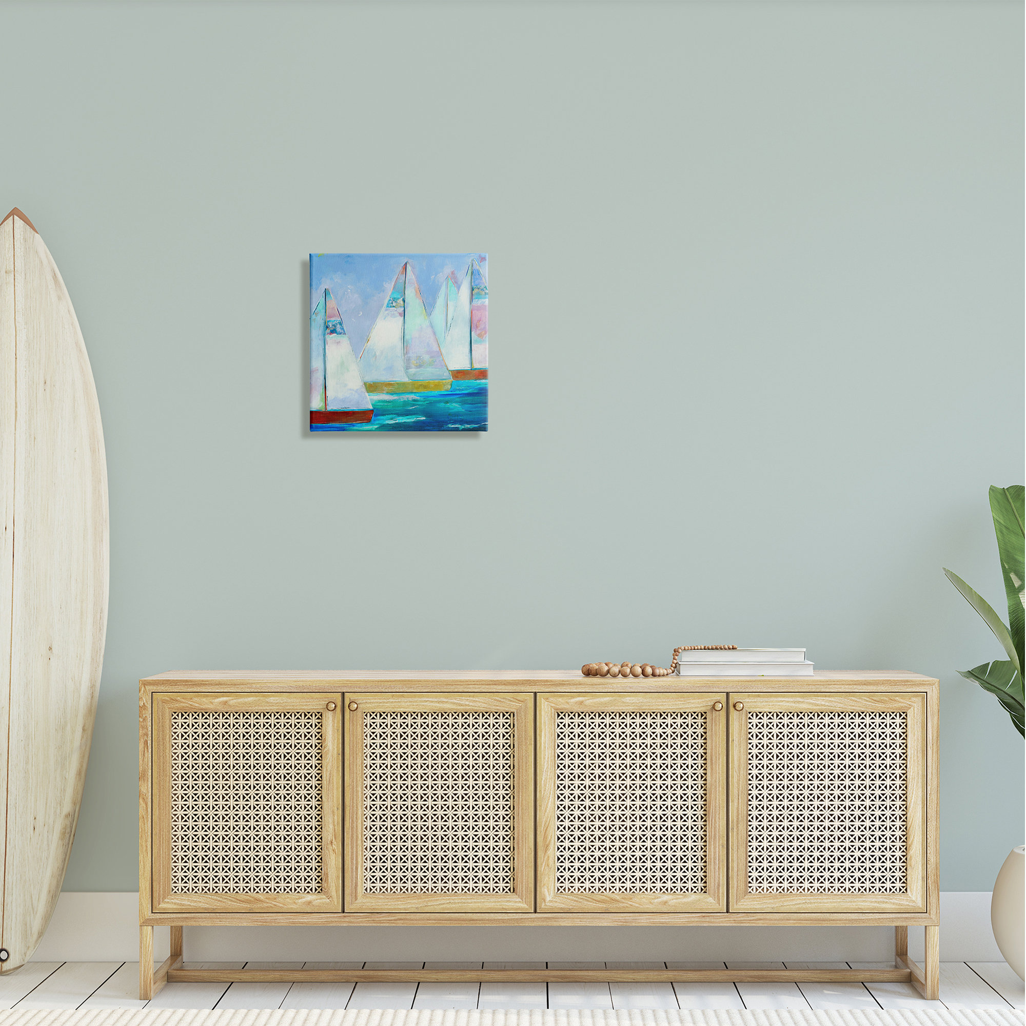 Stupell Industries Bold Sailing Boats Drifting Ocean Water Waves by ...