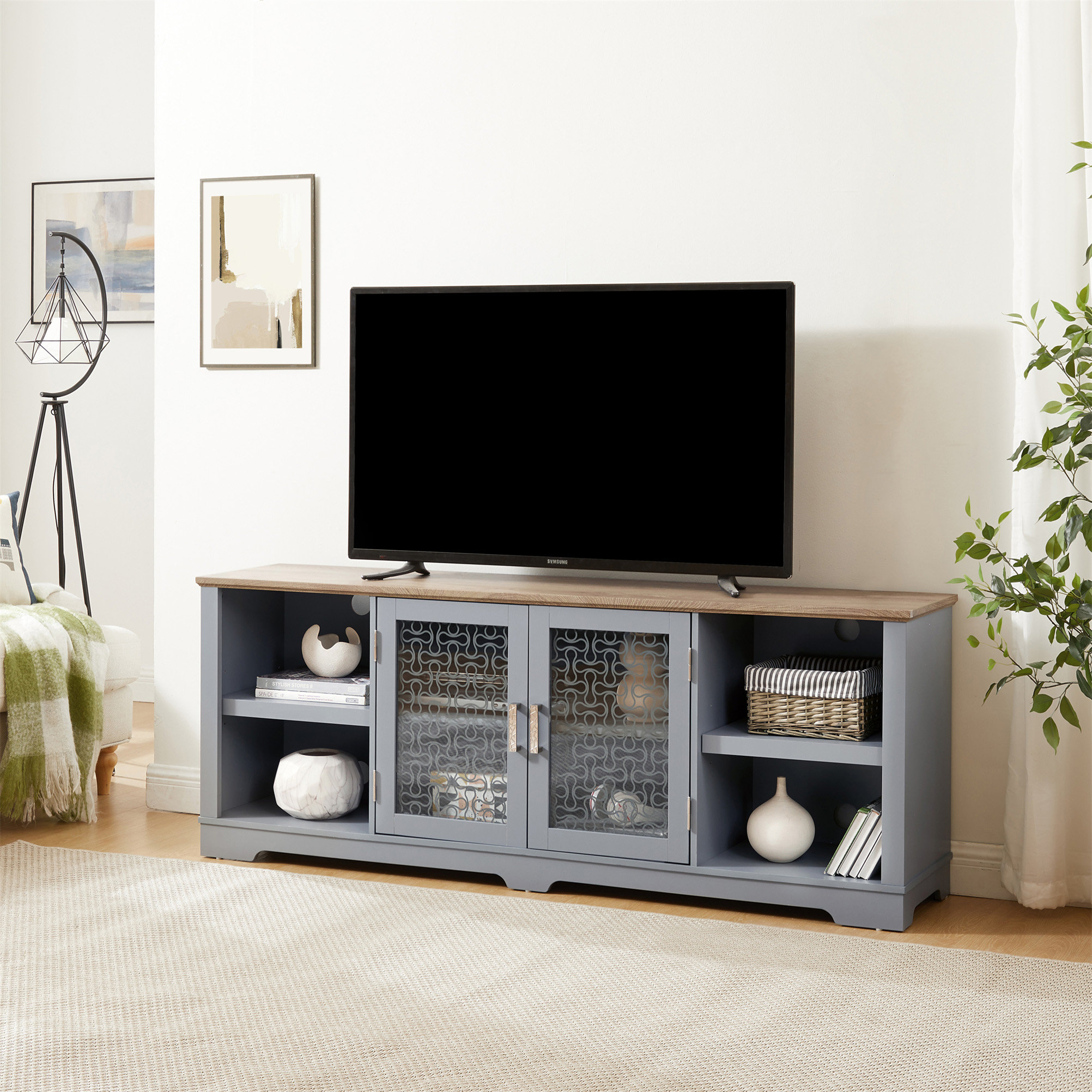 Red Barrel Studio® Modern Farmhouse TV Media Stand | Wayfair