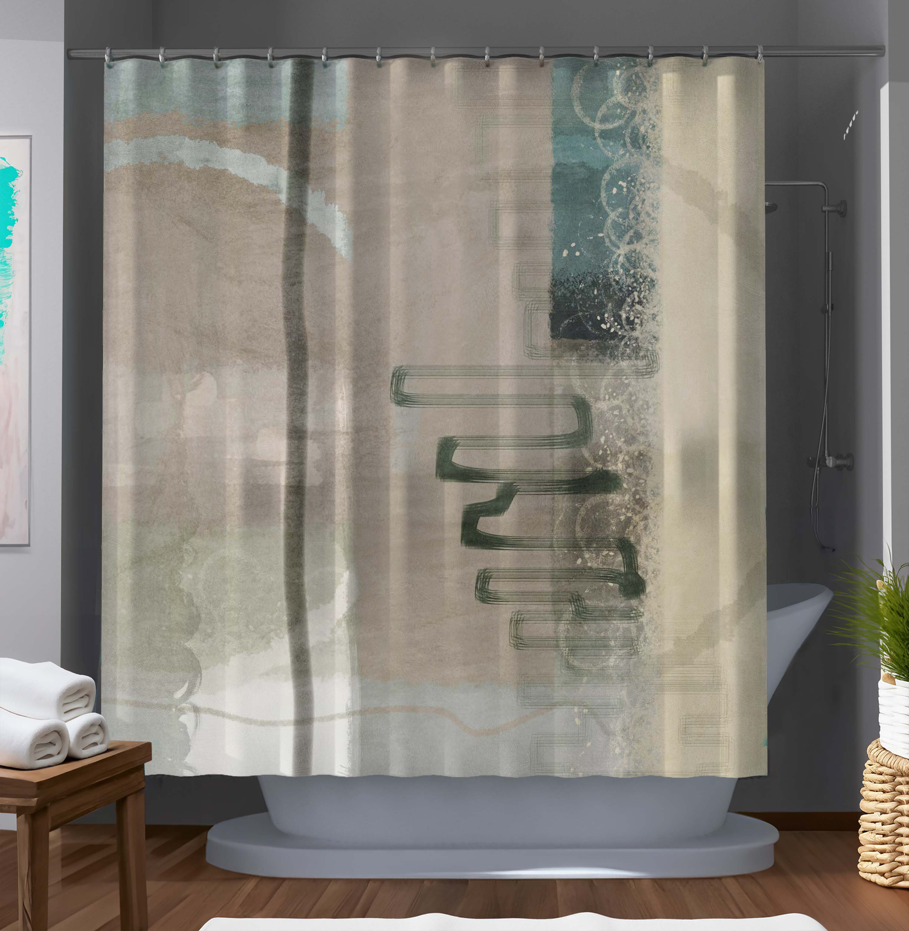 East Urban Home Confidence Soft Shower Curtain | Wayfair