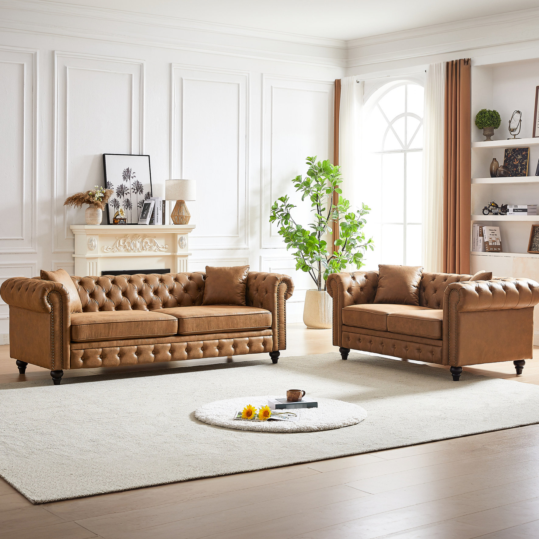fengshu Contemporary 5 With Foam And Wooden Frame Comfortable Living ...