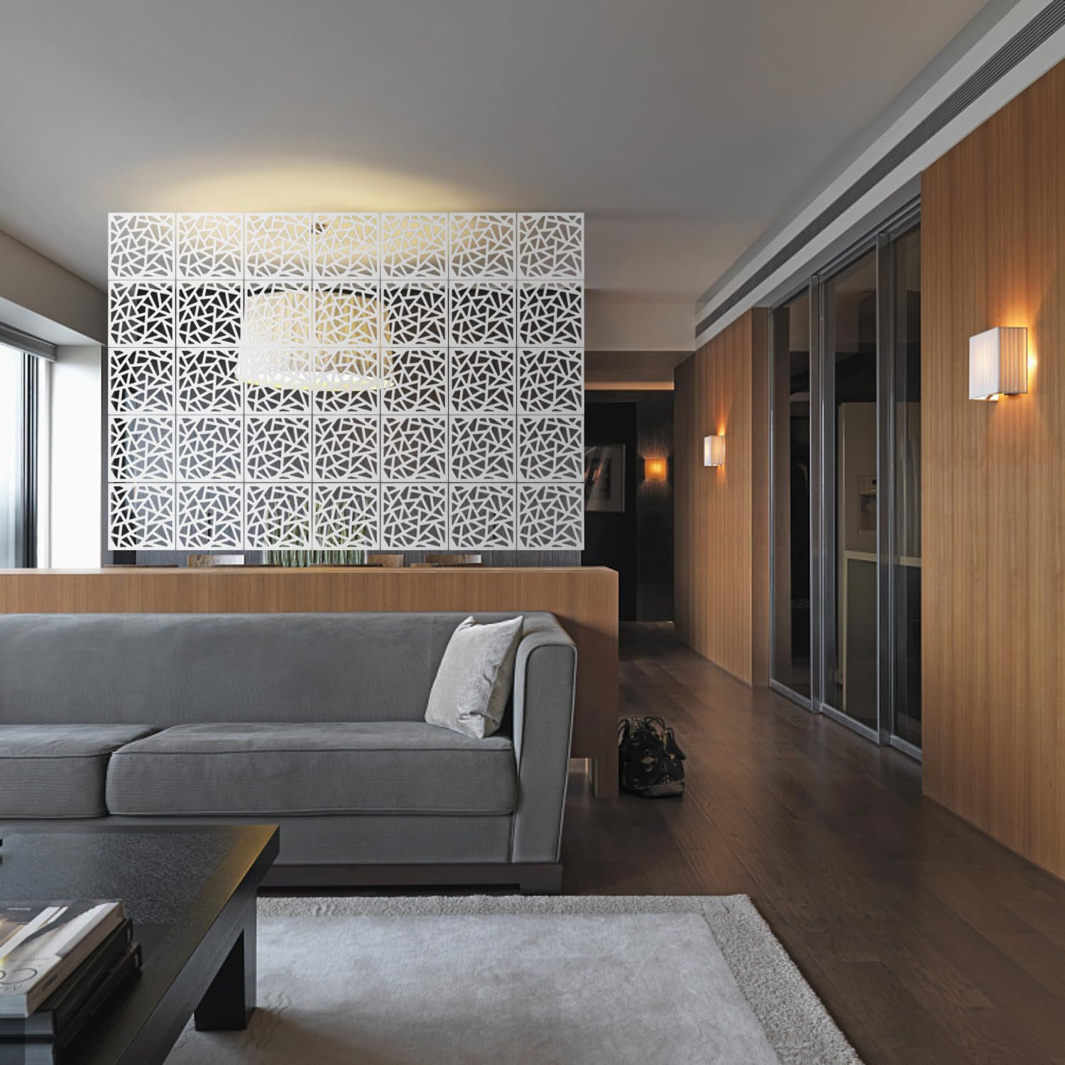 Wrought Studio Hanging Room Divider Made Of Environmentally PVC, 12 PCS ...