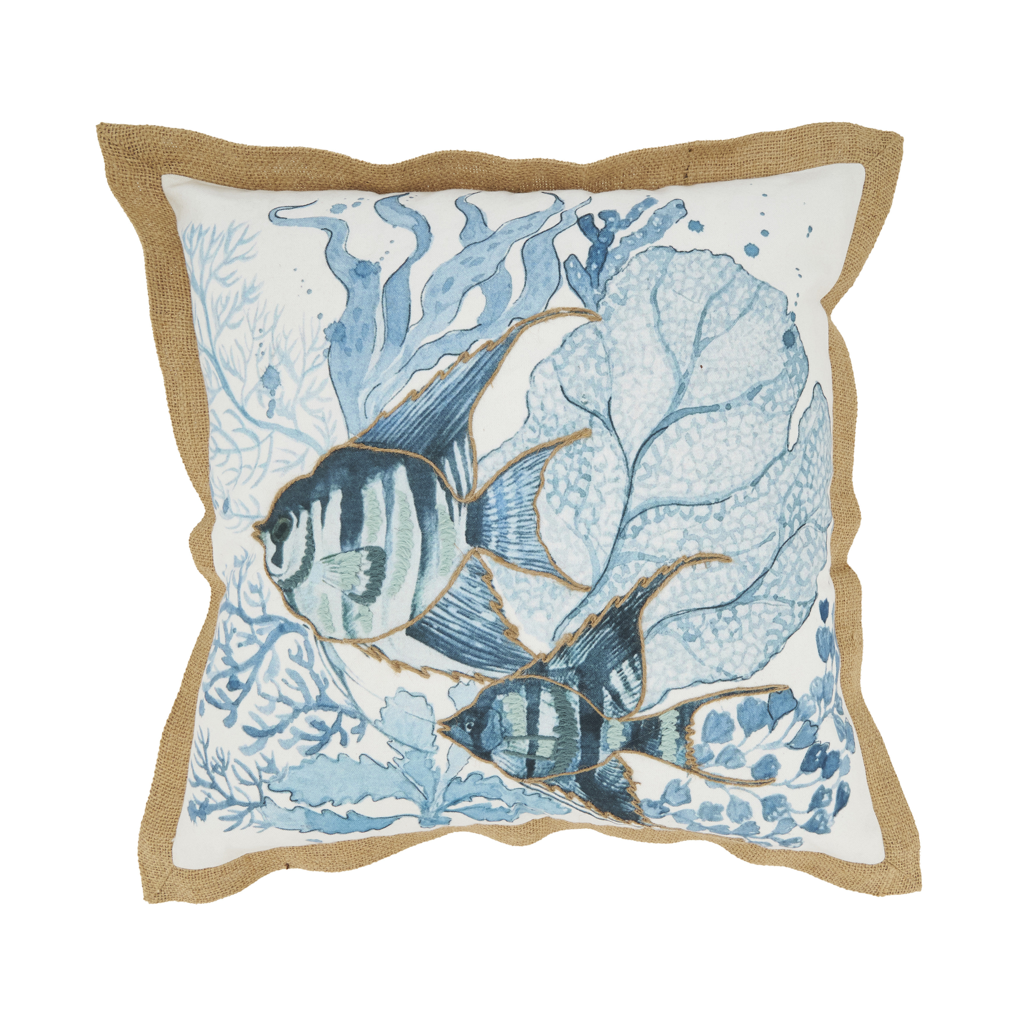 Saro Outdoor Fish Pillow Cover | Wayfair